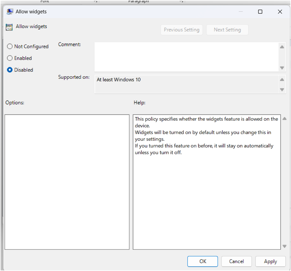 How to Disable Weather Widget in Windows 11?